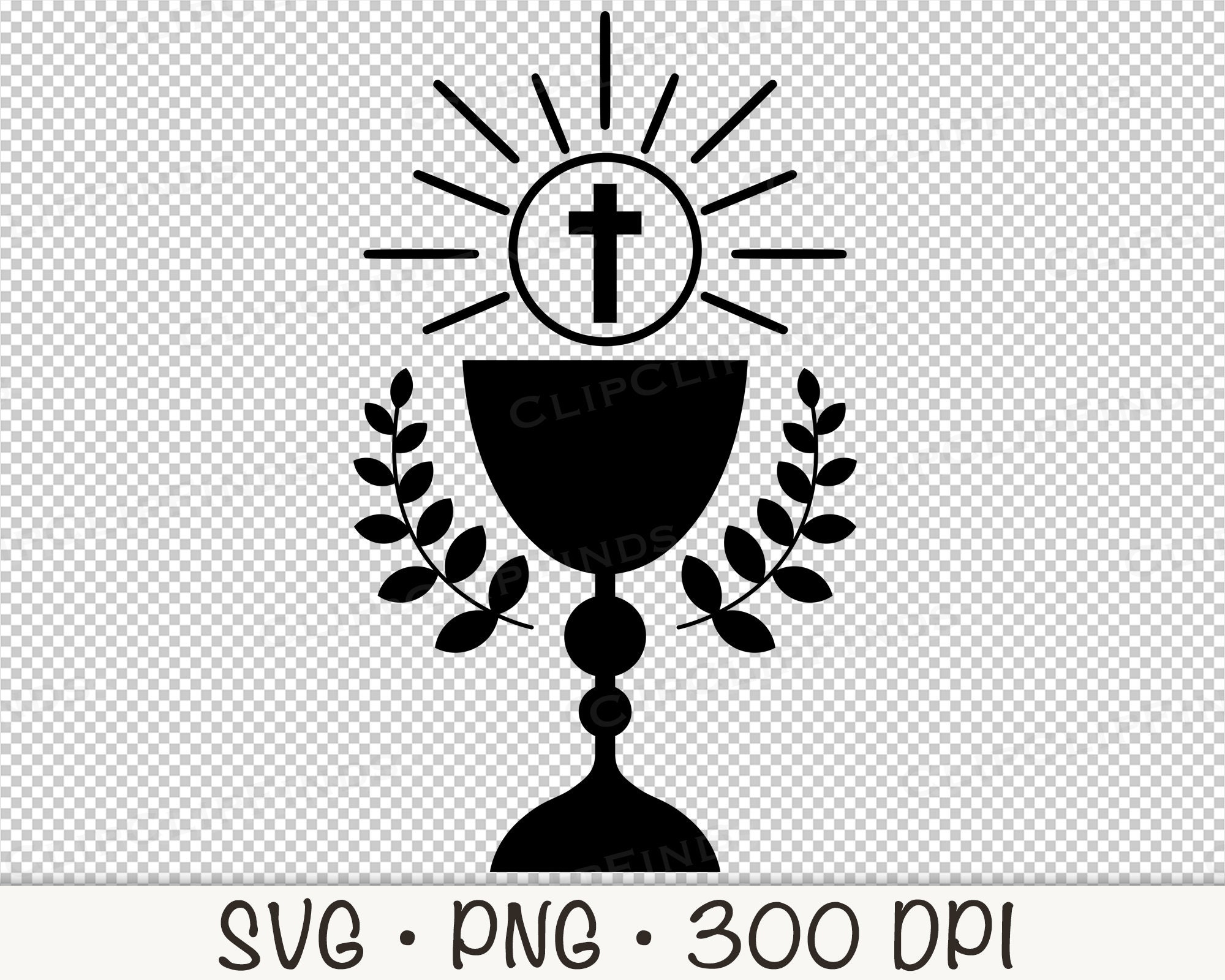 Chalice Cup SVG Vector Cut File and PNG Overlay Transparent - Etsy