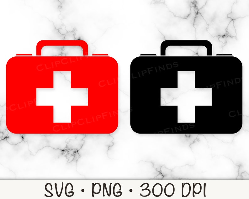 First Aid Kit SVG Vector File and PNG Transparent Background - Etsy