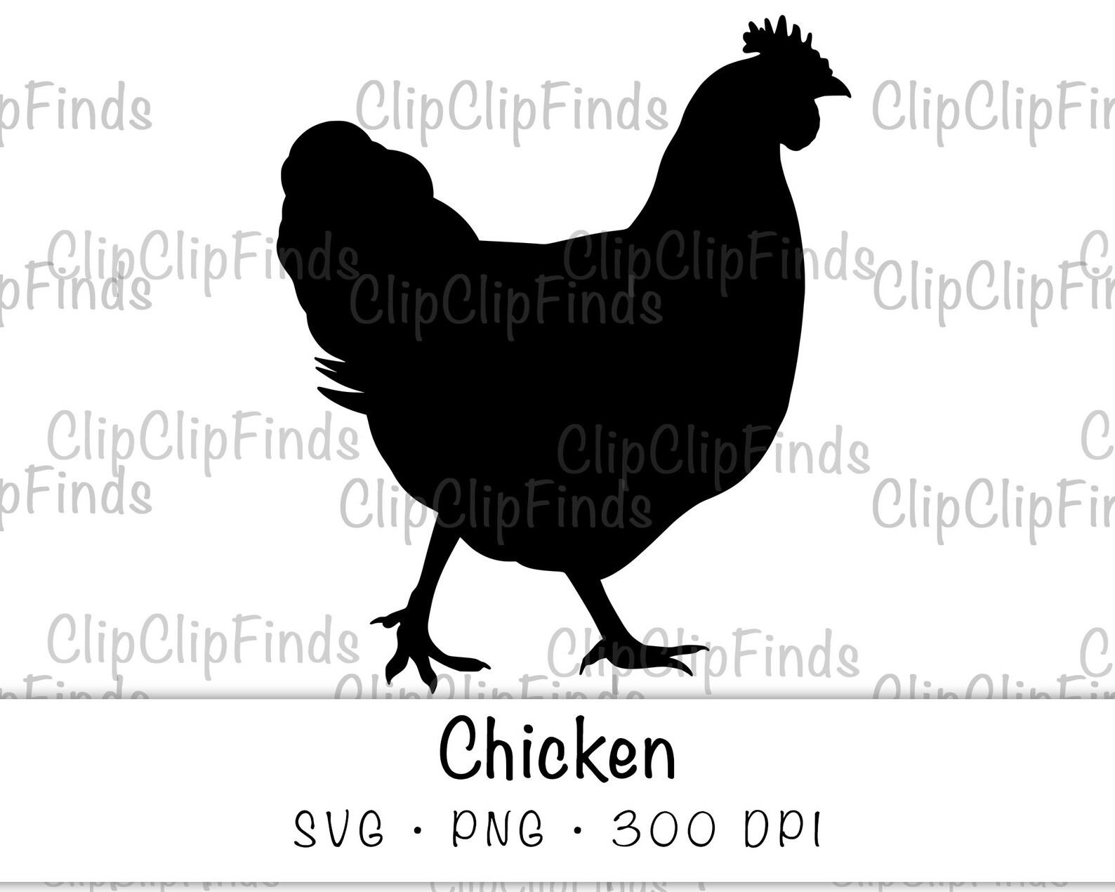 Chicken SVG Hen Vector Cut File and PNG Transparent - Etsy