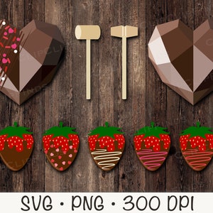 Breakable Chocolate Heart, Chocolate Covered Strawberries, Valentine's ...