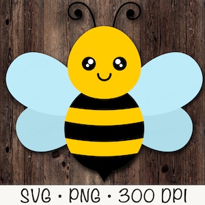 Bee SVG, Cute Bee PNG, Honey Bee, Bumble Bee, Bee Clipart, Boy Bee ...
