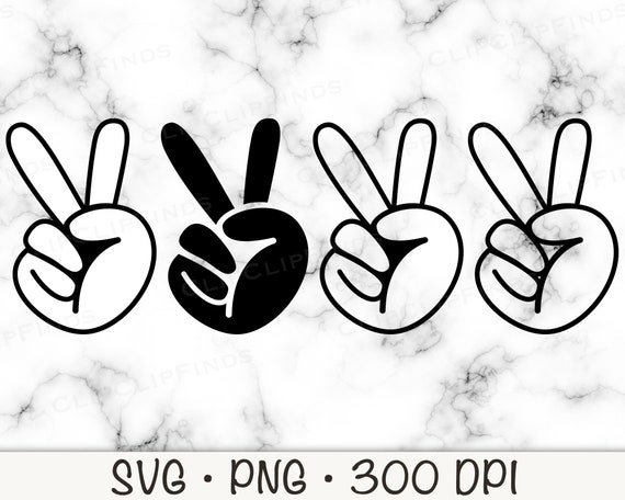 Peace Fingers Clip Art