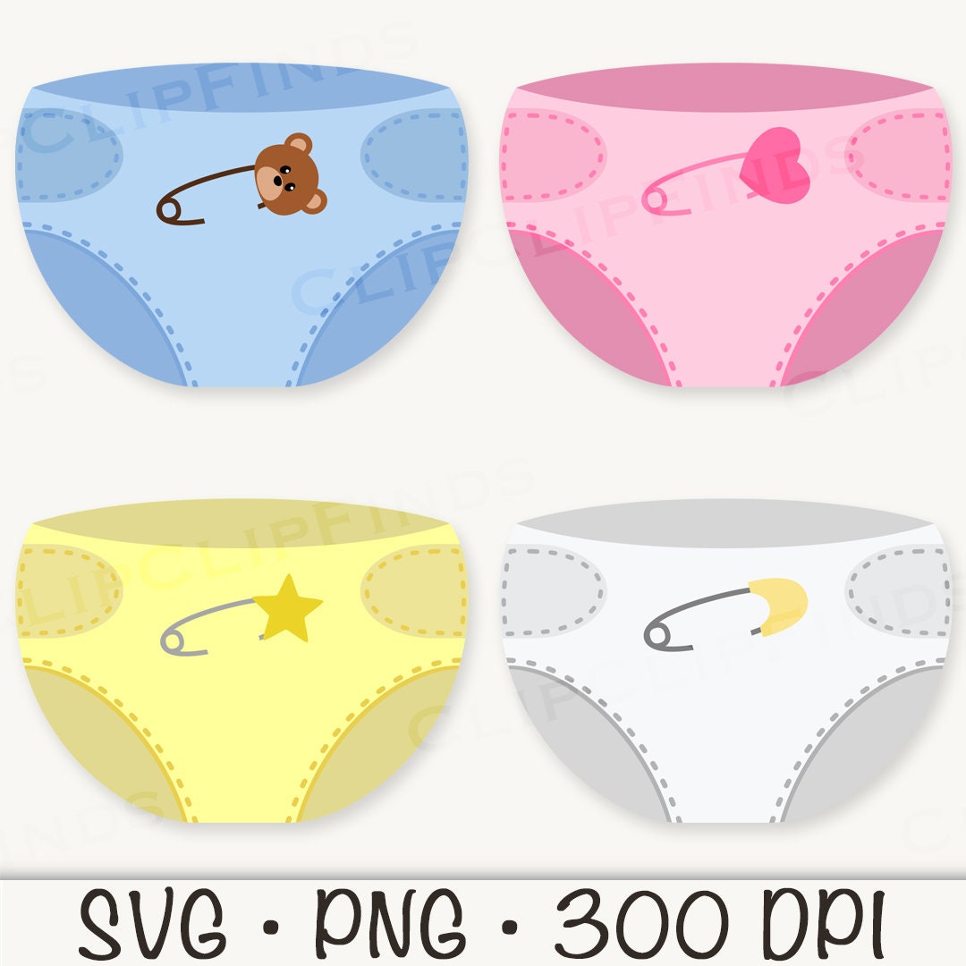 Diapers SVG, Diapers PNG Clipart, Blue Diaper, Pink Diaper, Yellow ...