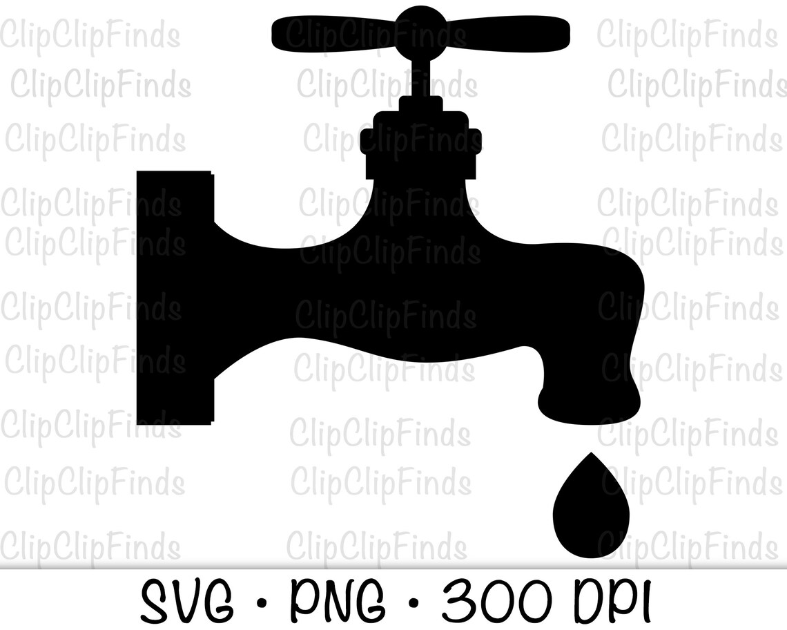 Vintage Water Faucet Drip Leaky Faucet SVG Vector Cut File - Etsy