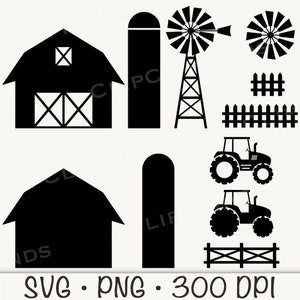 Windmill SVG, Windmill PNG, Farmhouse Windmill, Windmill Wheel, Farm ...