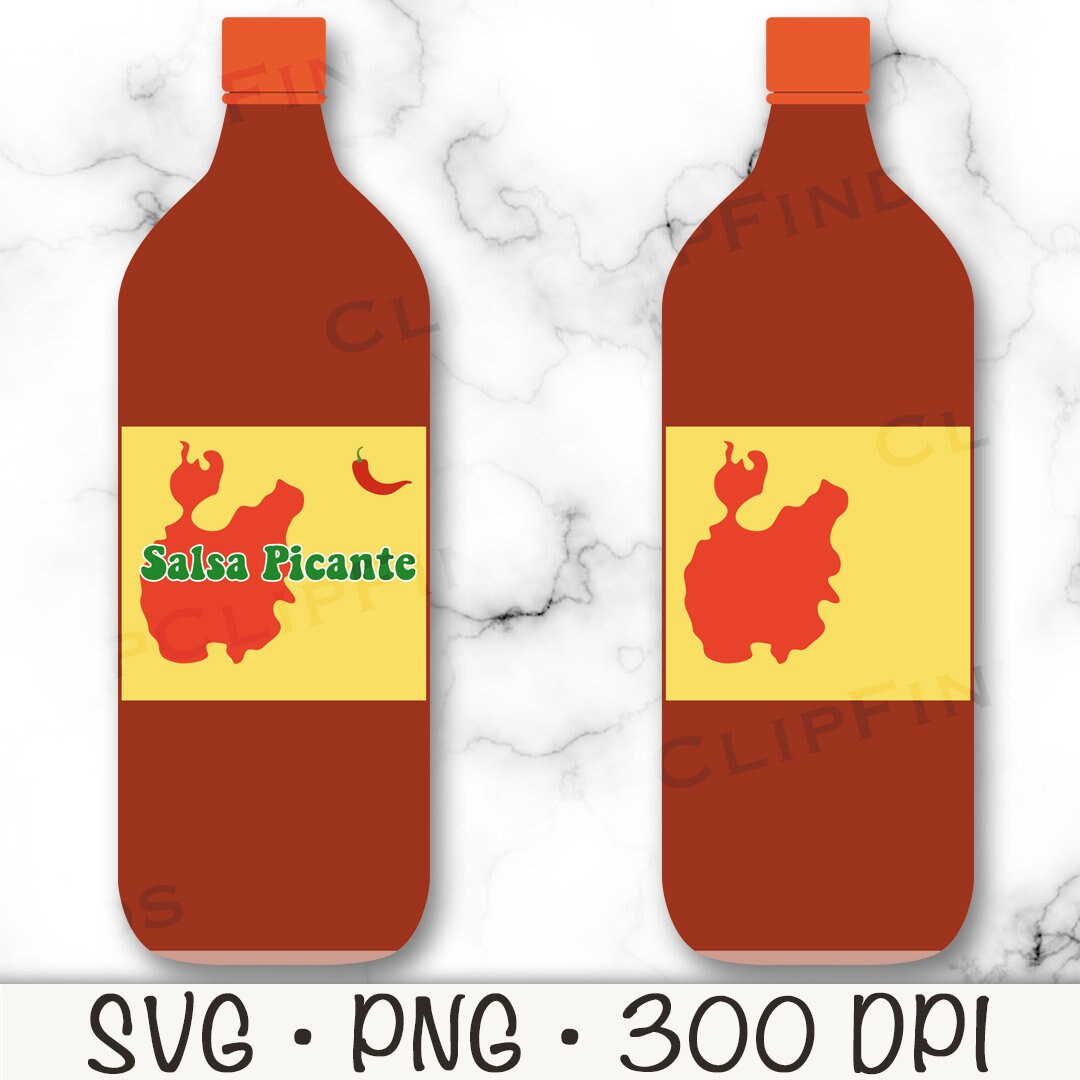 Hot Sauce SVG, Hot Sauce PNG, Hot Sauce Clip Art, Mexican Hot Sauce ...