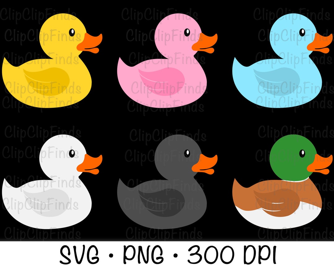 Rubber Duck Ducky Baby Duck Pack SVG Vector Cut File and PNG - Etsy