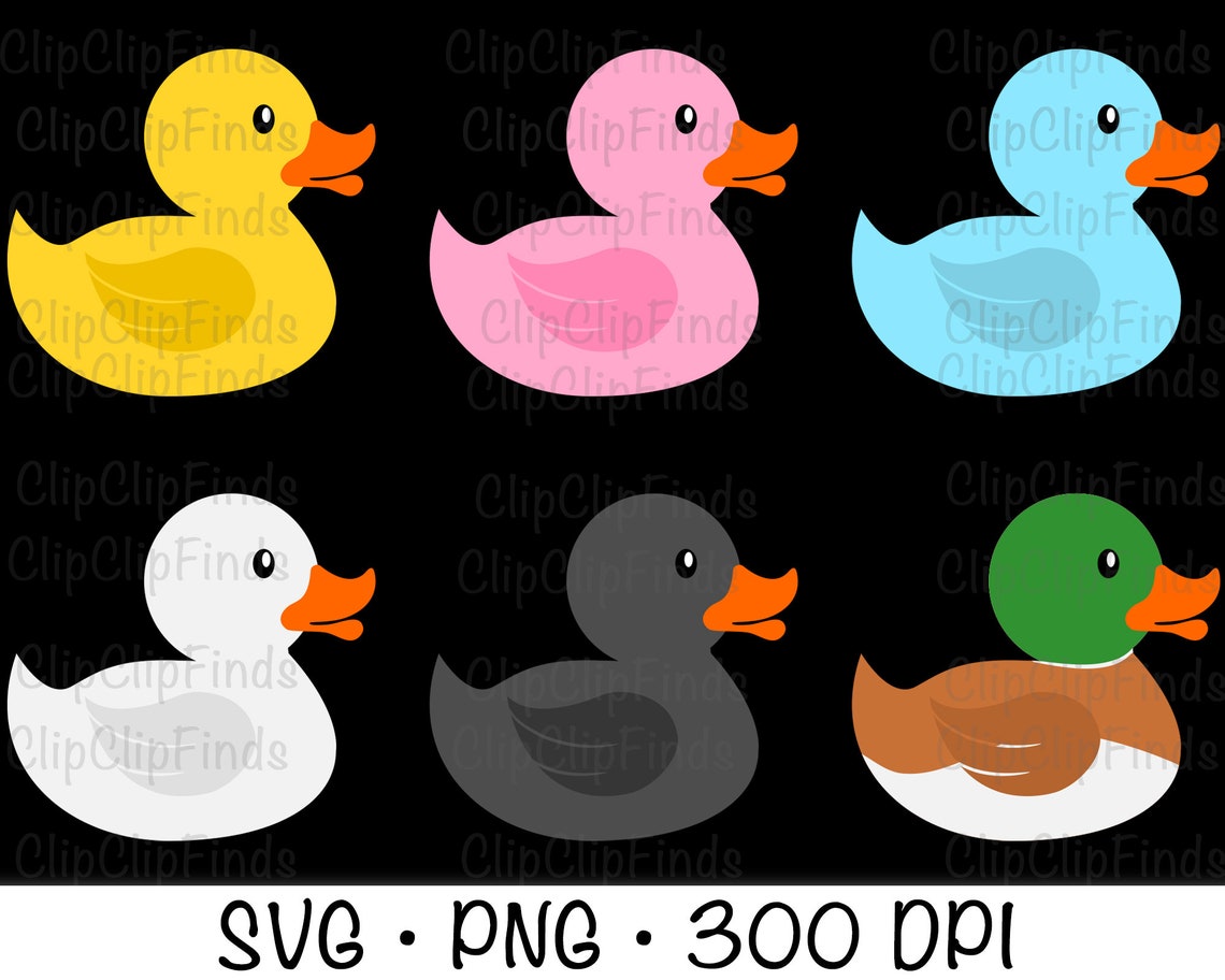 Rubber Duck Ducky Baby Duck Pack SVG Vector Cut File and PNG - Etsy