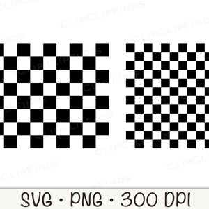 Seamless Checkerboard Pattern SVG, PNG, Transparent Background, Instant ...