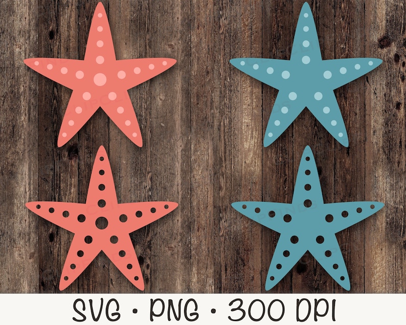 Starfish SVG Starfish PNG Starfish Clipart Instant Digital - Etsy