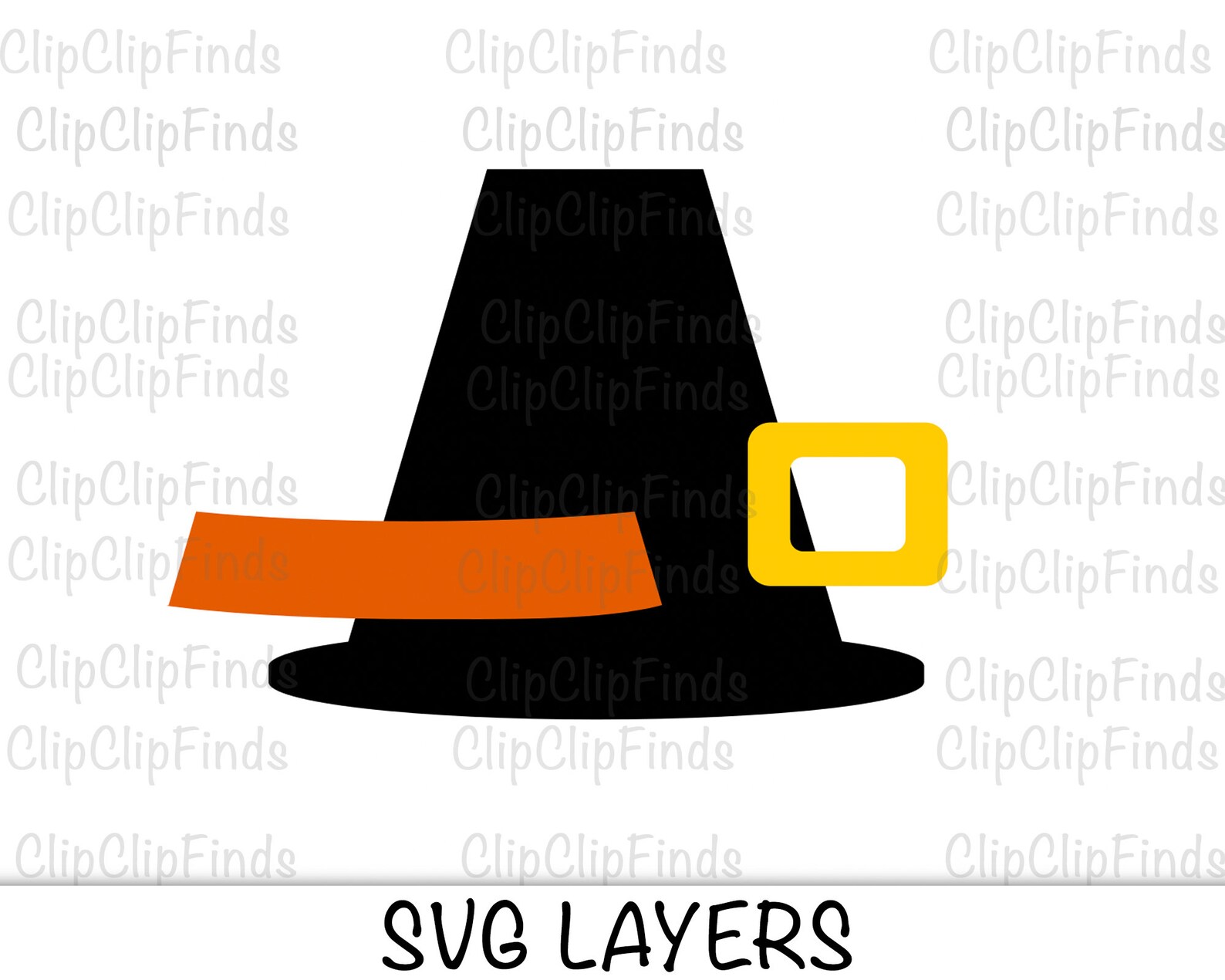 Pilgrim Hat, SVG Vector Cut File and PNG Transparent Background, Clip ...