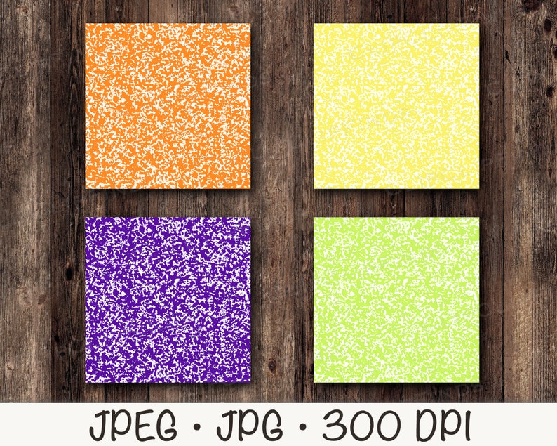 Pack of 10 Colored Composition Notebook Digital Wallpaper JPEG - Etsy