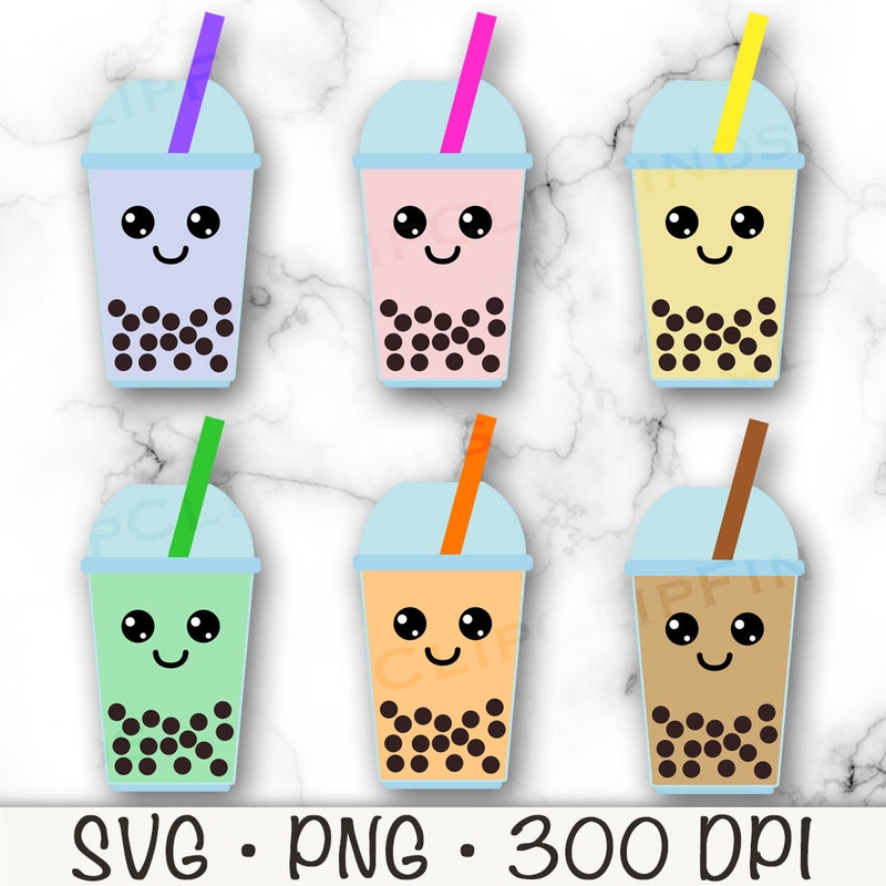 Boba Tea Svg - Etsy