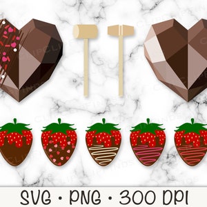 Breakable Chocolate Heart, Chocolate Covered Strawberries, Valentine's ...
