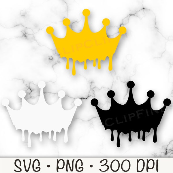 Dripping Crown Svg - Etsy