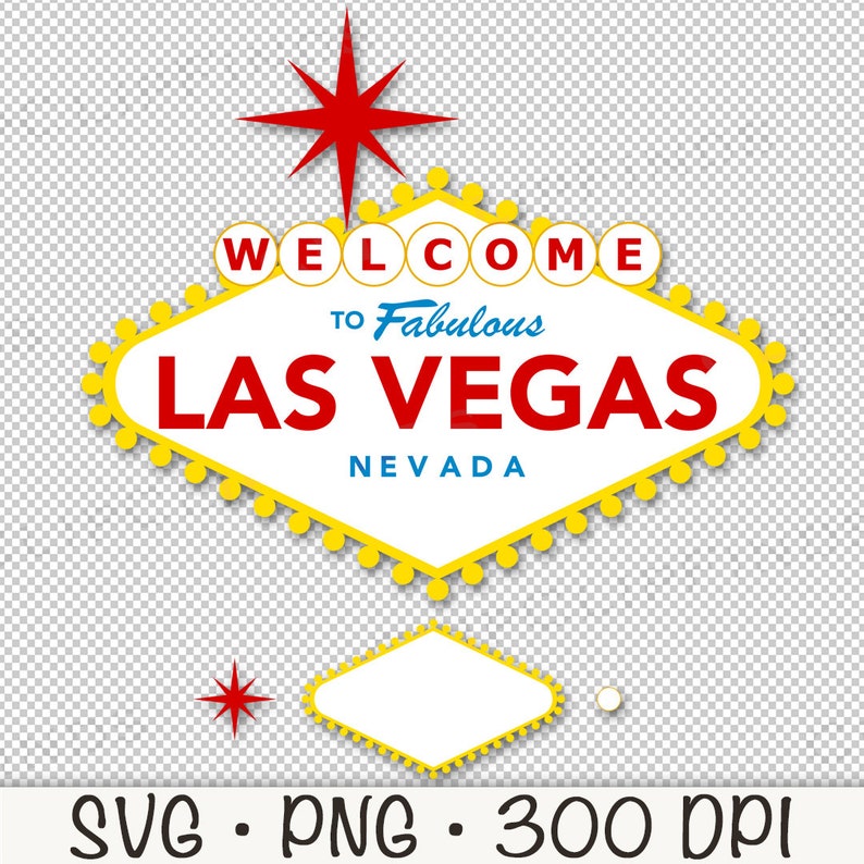 Las Vegas Sign SVG, Las Vegas Blank Sign PNG, DIY, Digital Download - Etsy