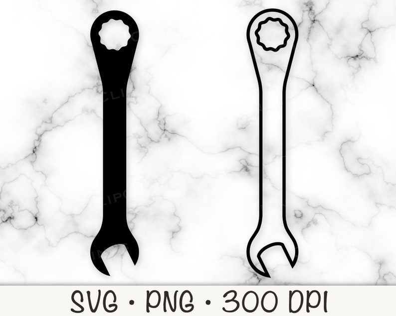 Wrench SVG Wrench Tool PNG Combination Wrench Hand Tool - Etsy