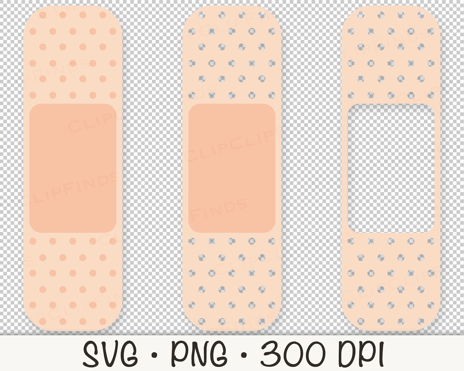 Bandaid SVG Vector Cut File and PNG Transparent Background - Etsy