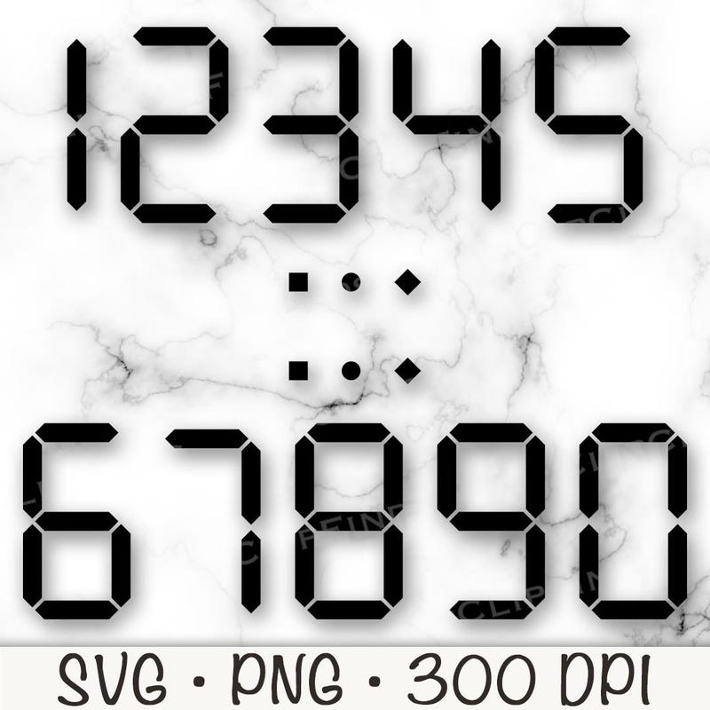 Watch Number Svg - Etsy