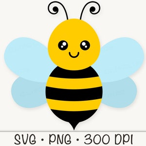 Bee SVG, Cute Bee PNG, Honey Bee, Bumble Bee, Bee Clipart, Boy Bee ...