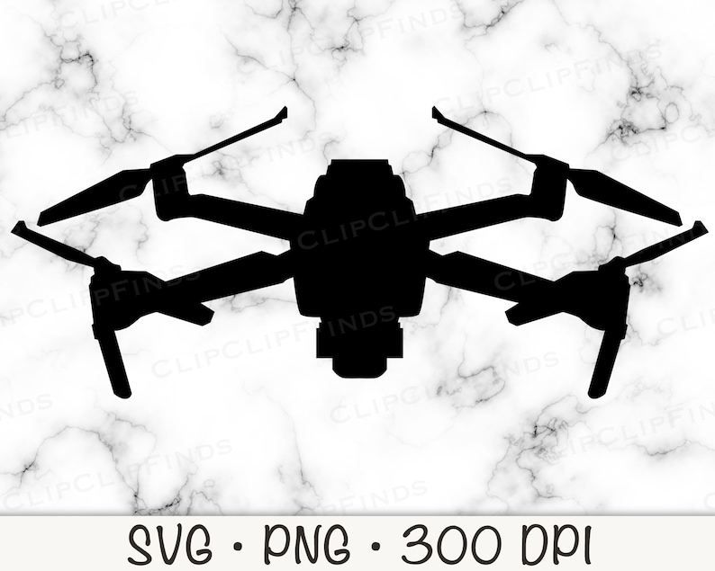 Drone SVG Drone PNG Drone Silhouette Clipart Instant - Etsy