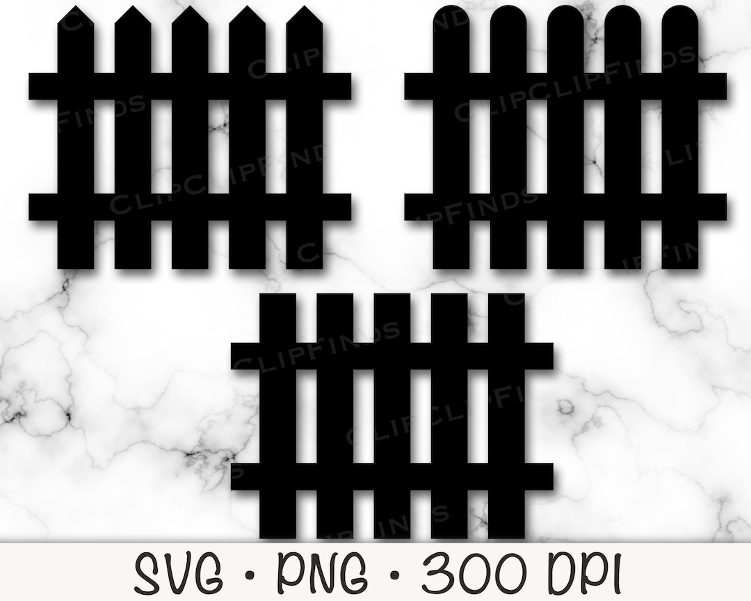 Fence SVG, Picket Fence SVG, Farm, Barn, Yard, Garden, Vector Cut File ...