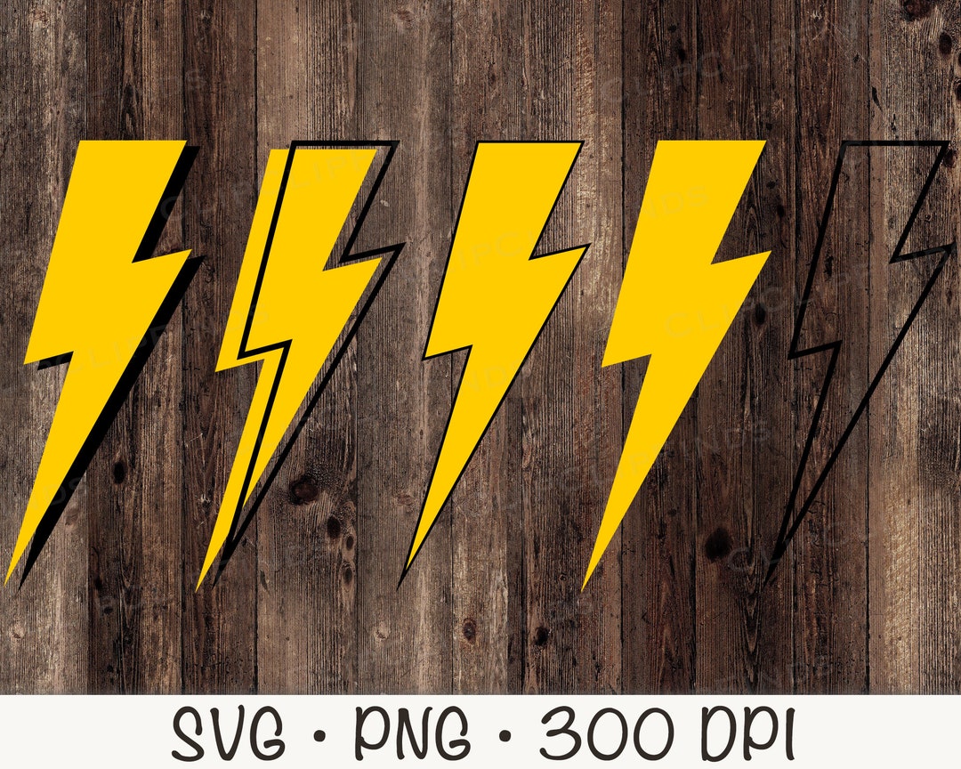 Lightening Strike Volt, Thunder Bolt Lightening SVG, PNG, Thunder With ...