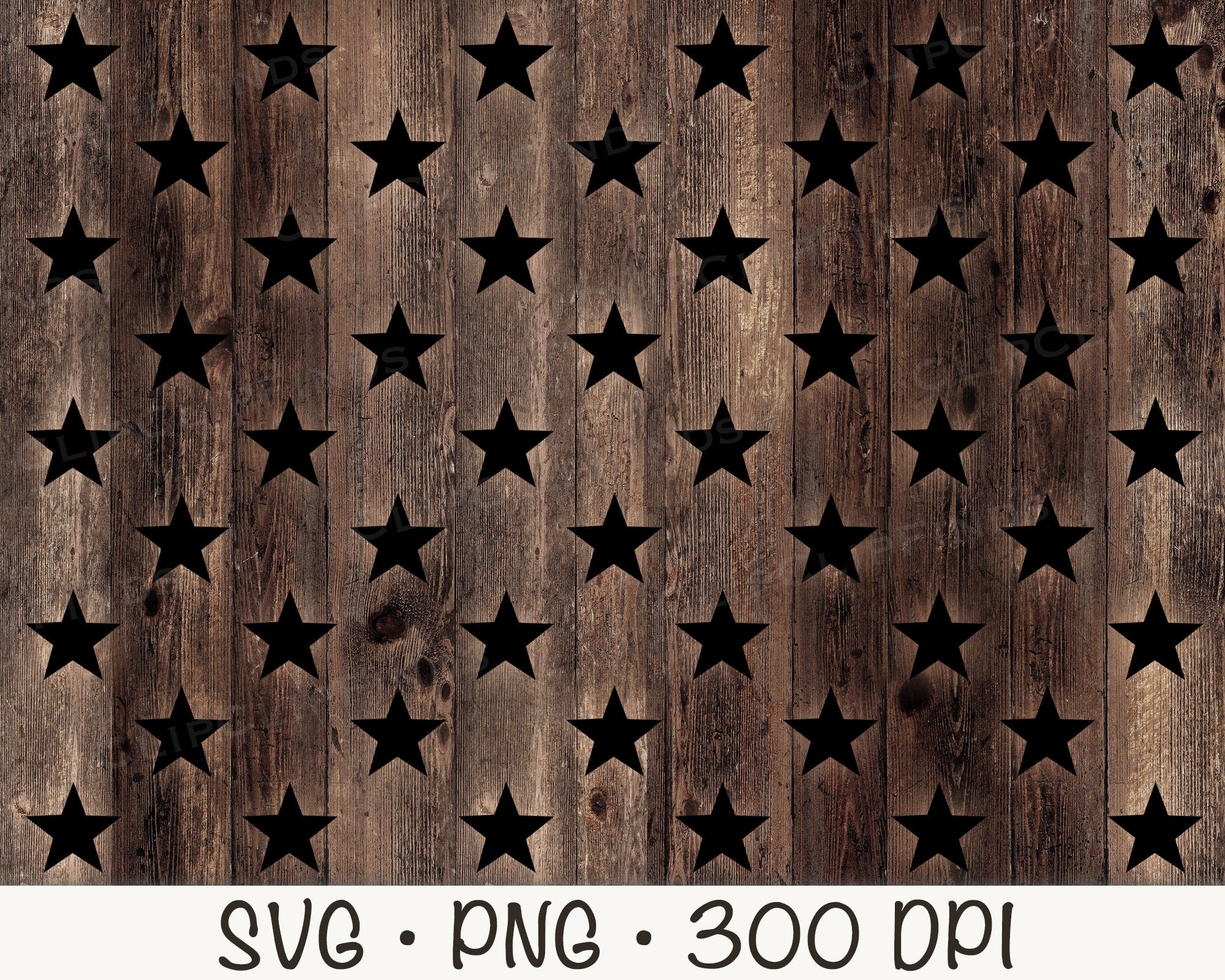 USA Flag Stars SVG: 50 United States Stars Clip Art (digital Download ...