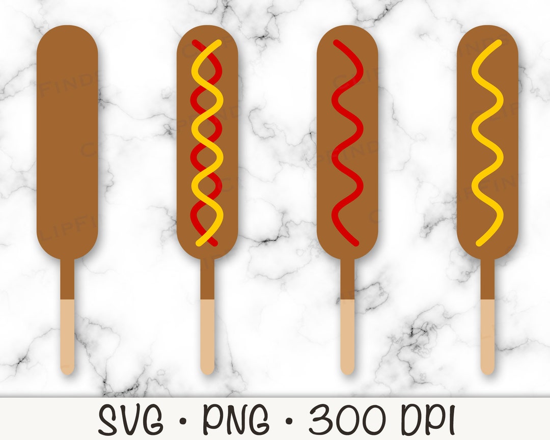 Corndogs SVG, Corndogs Clip Art, Corndog PNG, Instant Digital Download ...