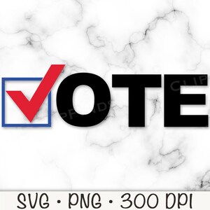 Vote SVG, Vote PNG, Check Mark on Box, Political, Election, Republican ...