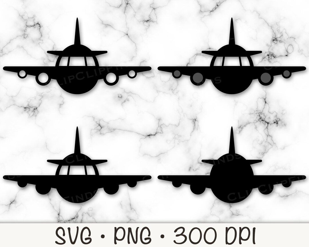 Airplane SVG Vector Cut File, PNG Transparent Background, Topper ...