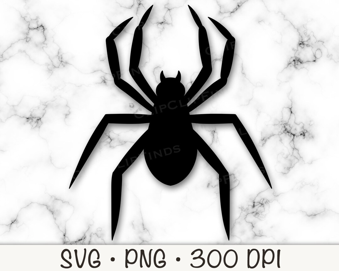 Spider, SVG Vector Cut File and PNG Transparent Background, Clip Art ...