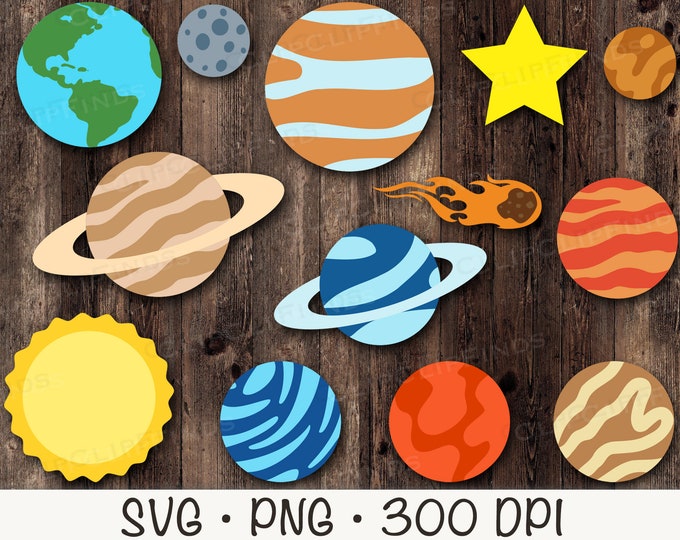 Hand-painted Solar System Scale Model Planets Astronomy - Etsy
