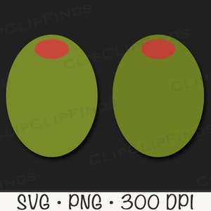 Olive SVG, Olive PNG, Olive Clipart, Olive Vector File, Green Olive ...