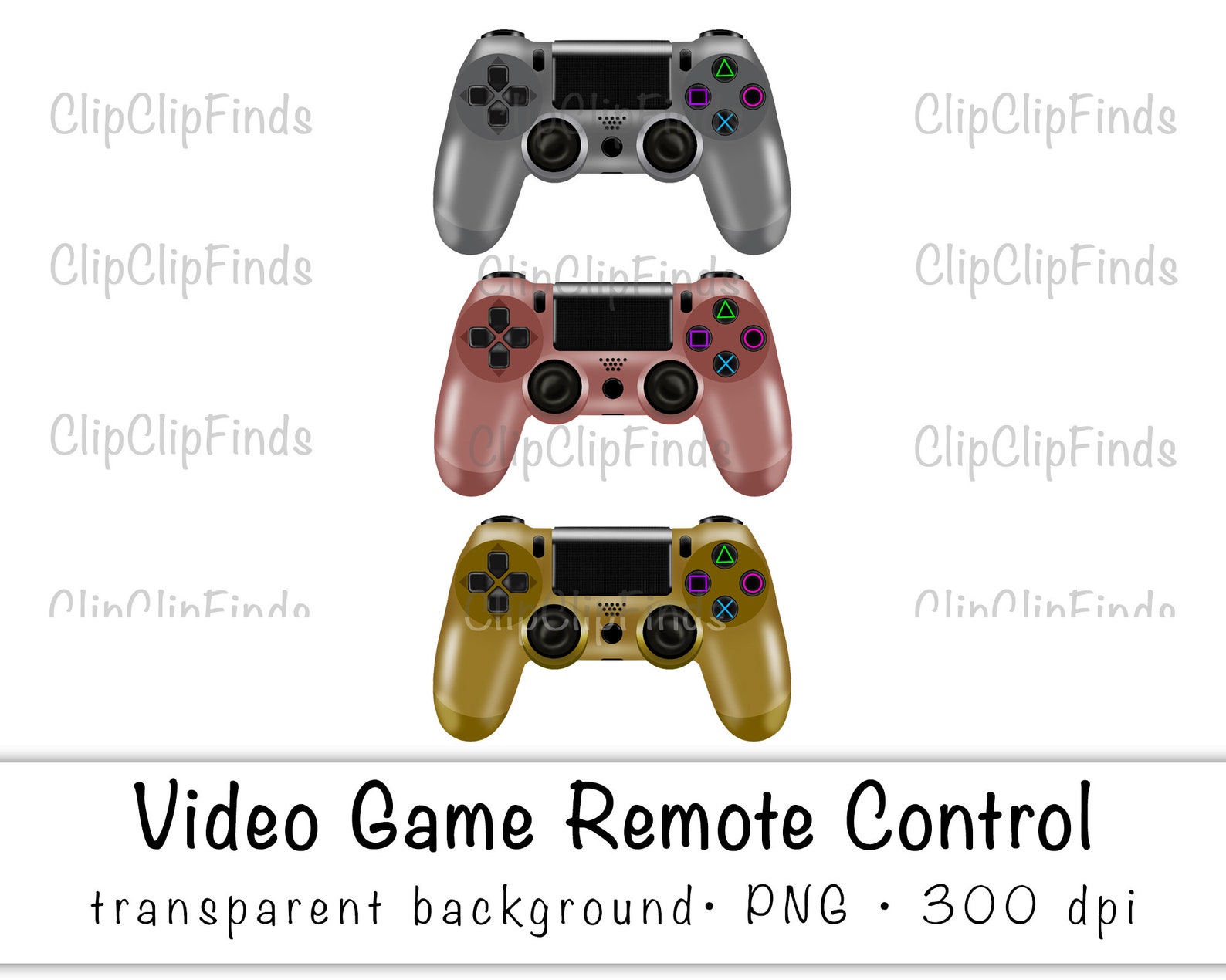 Video Game Controller Clipart Gaming Control PNG Transparent - Etsy