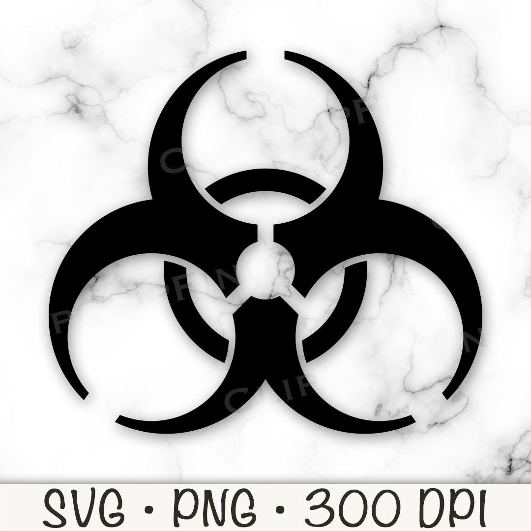 Biohazard Sign SVG, Biohazard Icon PNG, Vector, Silhouette, Digital ...