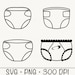 Diaper Outline SVG, Diaper PNG, Diaper Clipart, Baby Diaper Graphics ...