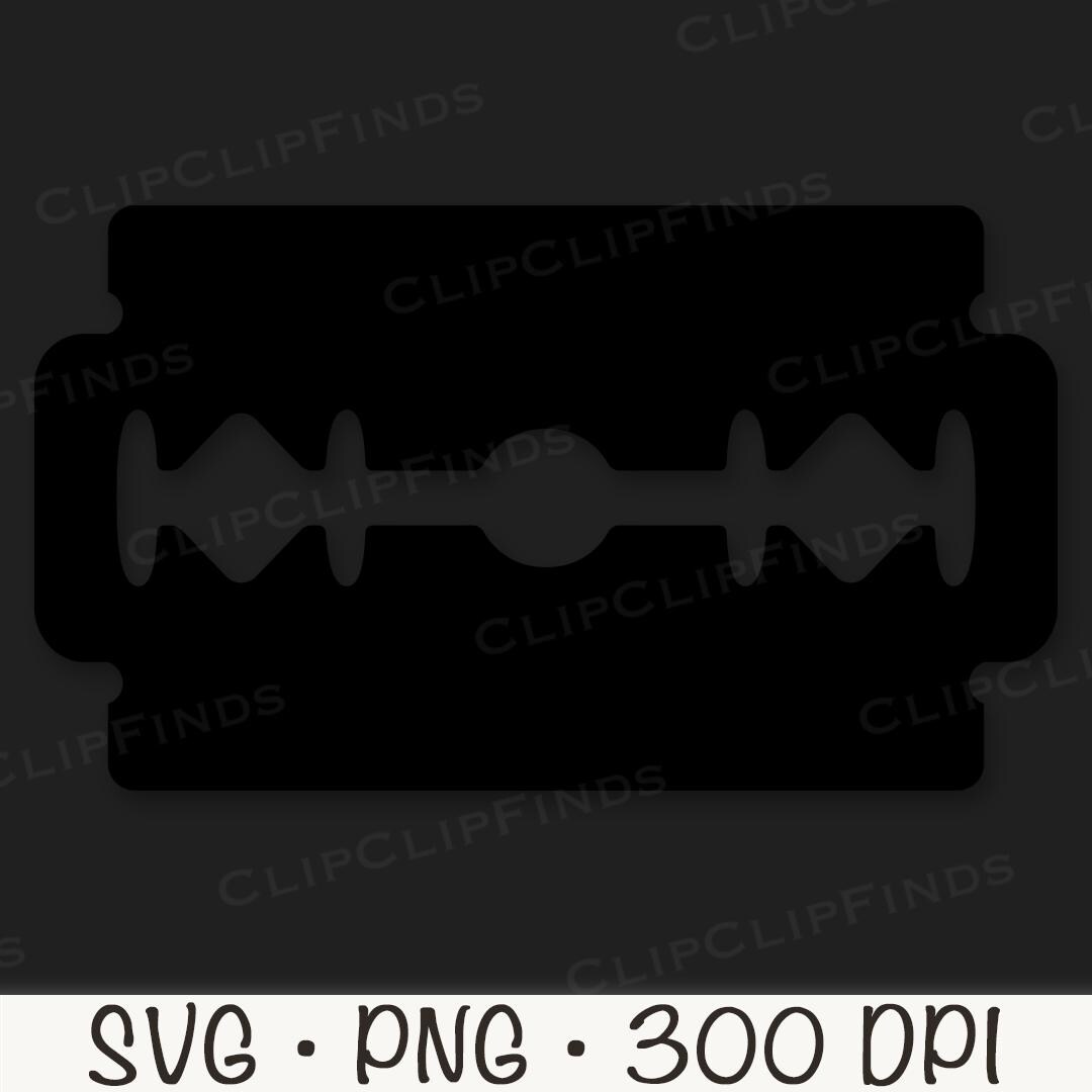 Razor Blade SVG, Razor Blade Silhouette PNG, Barber, Shaving Razor SVG ...