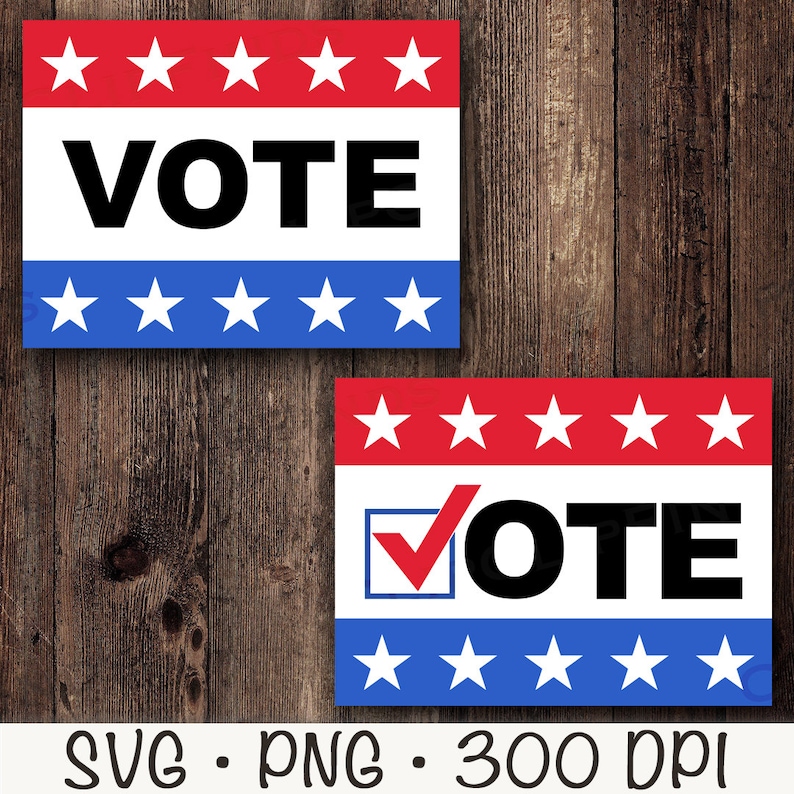 Vote SVG, Vote Circle PNG, Check Mark on Box, Political, Election ...