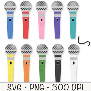 Microphone Clipart, Microphone SVG, Microphone PNG, Karaoke, Music ...