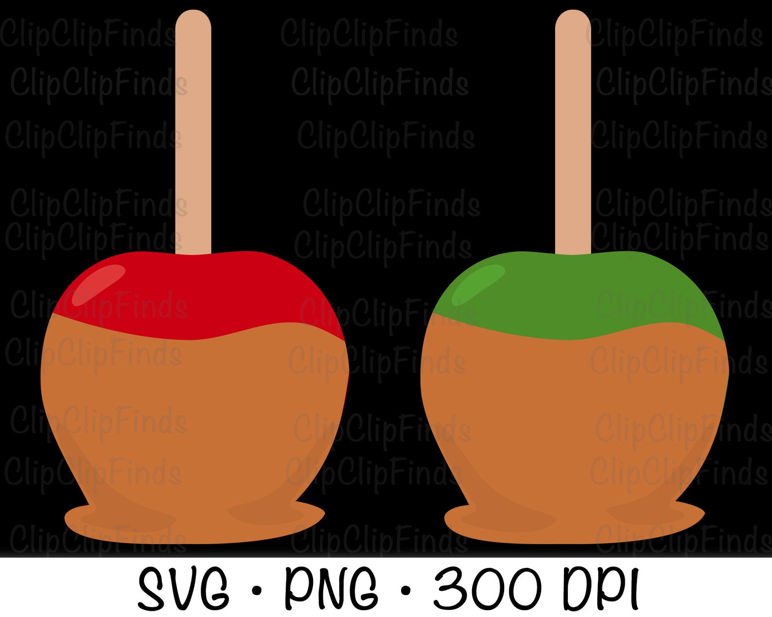 Candy Apple Caramel Apple Red Candy Apple Green Candy - Etsy