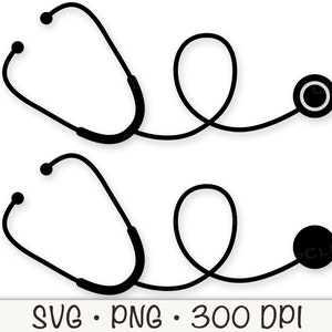 Stethoscope SVG, Nurse, Doctor, Medical, NP, Rn, Vector Cut File and ...
