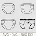 Diaper Outline SVG, Diaper PNG, Diaper Clipart, Baby Diaper Graphics ...