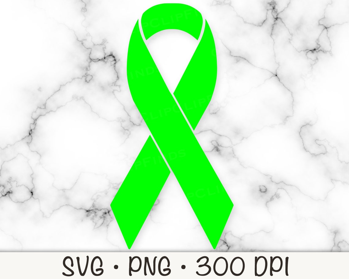 Green Celiac Awareness Ribbon SVG, PNG (digital Download) - Etsy