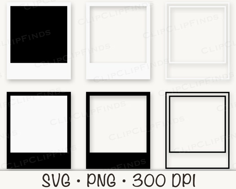 Retro Picture Frames, SVG PNG, Instant Digital Download - Etsy