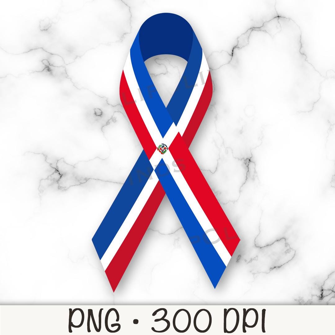 Dominican Republic Awareness Ribbon PNG, Dominican Ribbon, Dominican ...