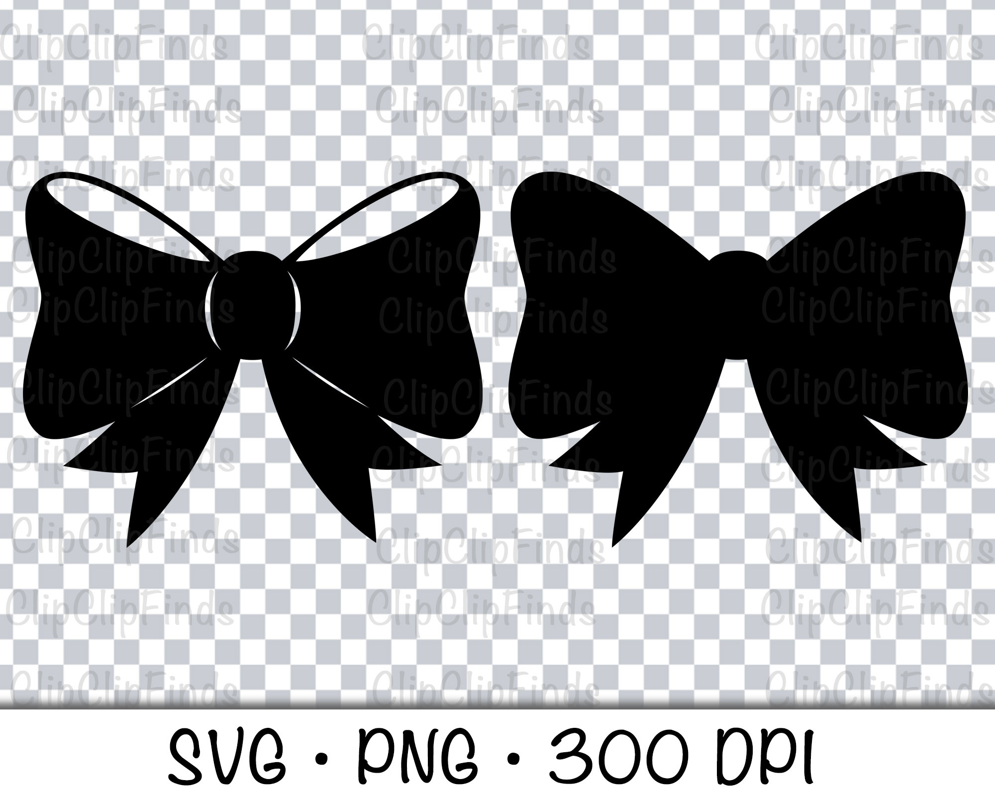 Hairbow Clipart Black