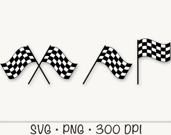 Checkered Flag Frames SVG PNG JPG Commercial Use Instant - Etsy