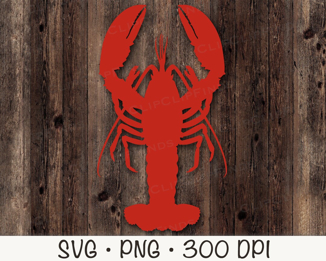 Lobster SVG, Vector Cut File and PNG Transparent Background, Instant ...