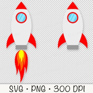Space Rocket SVG, Rocket Clipart, PNG, Instant Digital Download - Etsy
